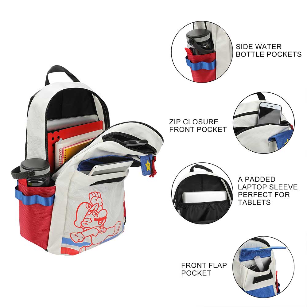 Bioworld Merchandising. Super Mario Bros Backpack