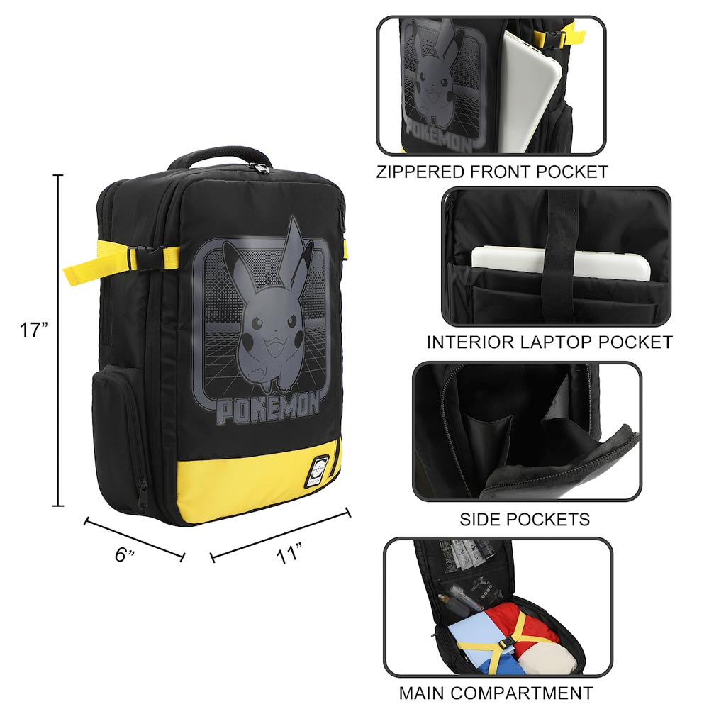 Bioworld Merchandising. Pokemon Pikachu Youth Backpack
